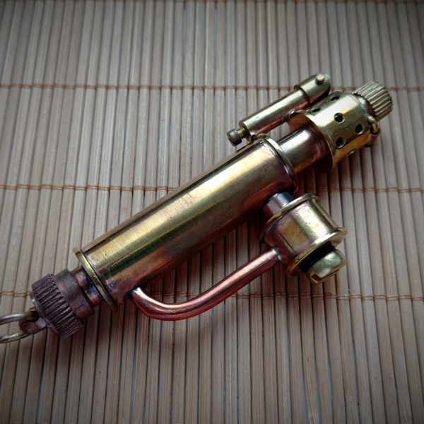 Gasoline Pipe lighter in steampunk style. – Knives & Accessories