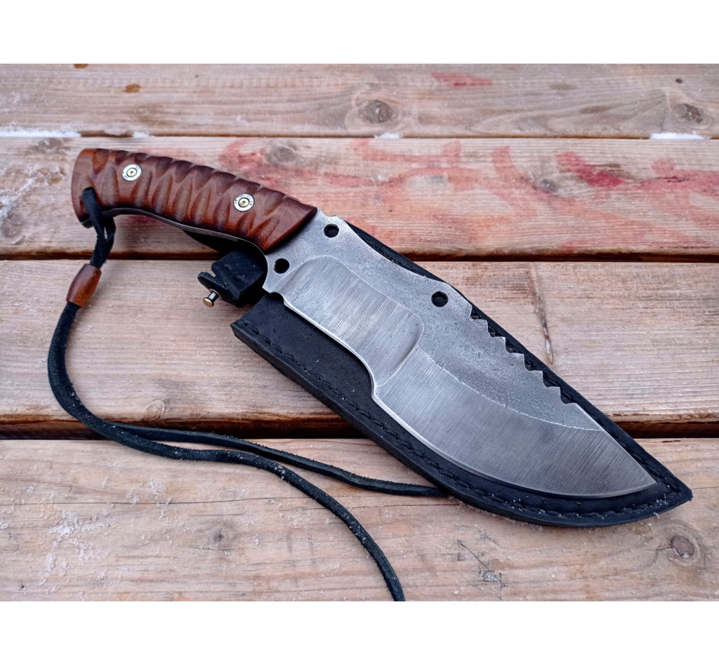 Custom forged chopper “Tracker”. made from Russia. survival knife ...